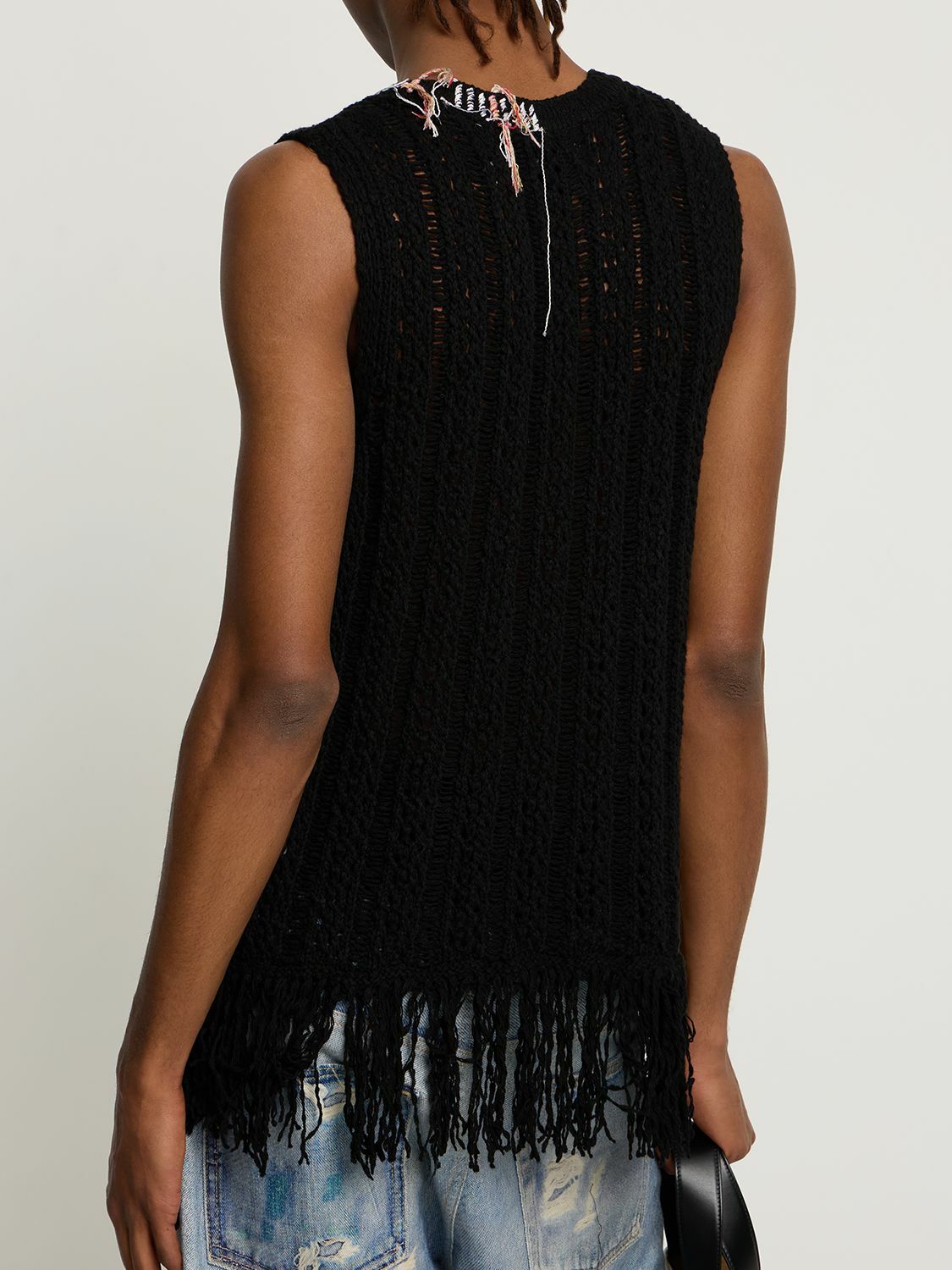 ANDERSSON BELL - Cable Knit Cotton Vest Andersson Bell