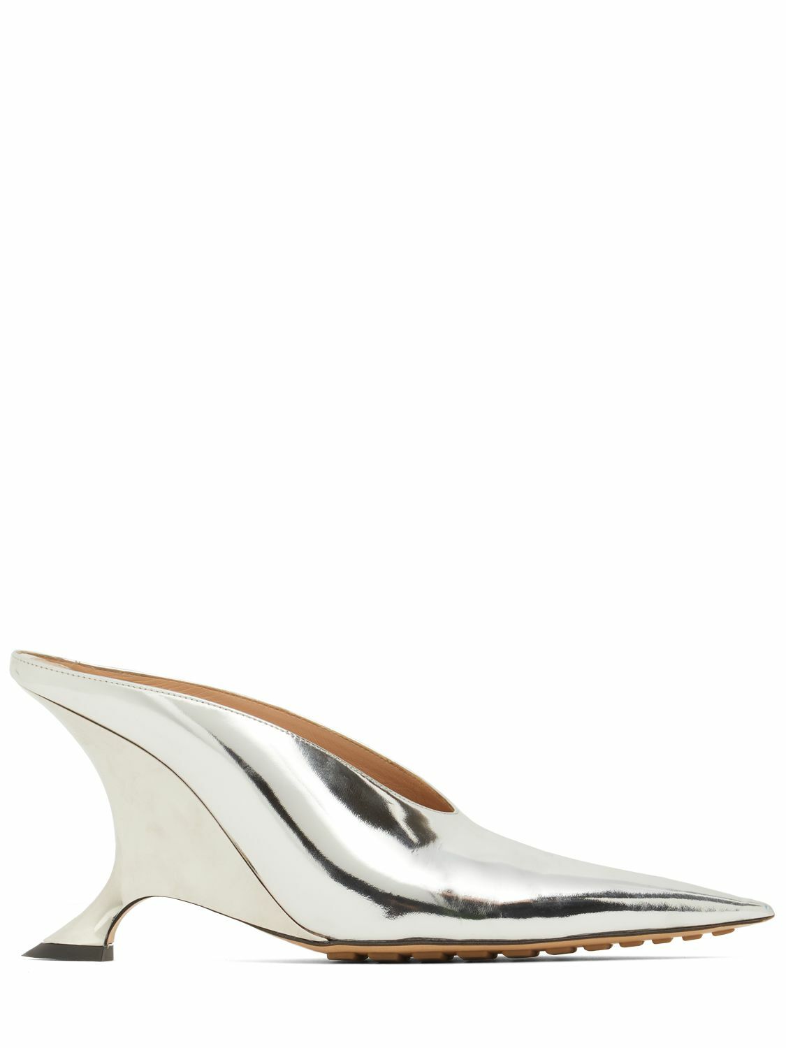 BOTTEGA VENETA - 90mm Rocket Reflective Leather Pumps Bottega Veneta