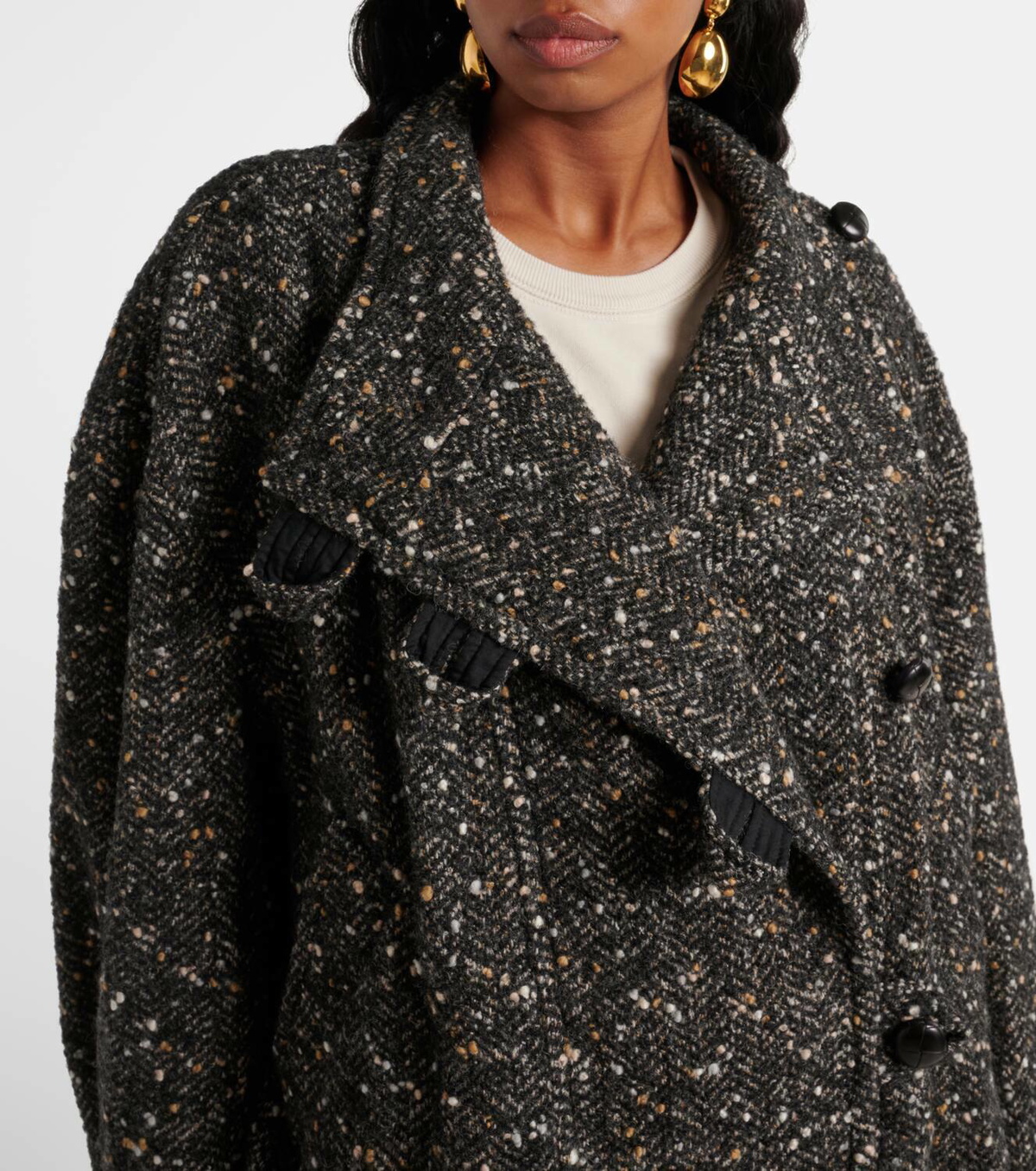 Marant Etoile Hanis herringbone bouclé jacket Isabel Marant Etoile