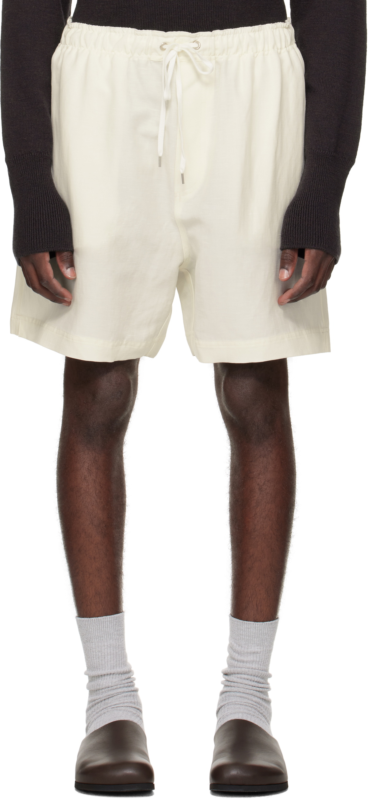 Studio Nicholson White Starboard Shorts Studio Nicholson