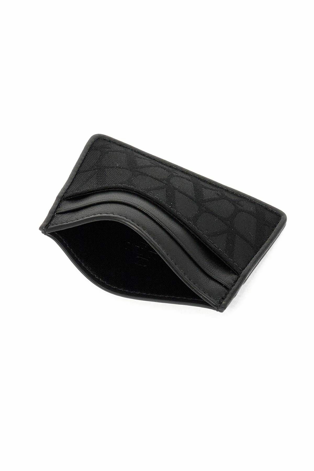 VALENTINO GARAVANI toile iconographer card Black Valentino Garavani