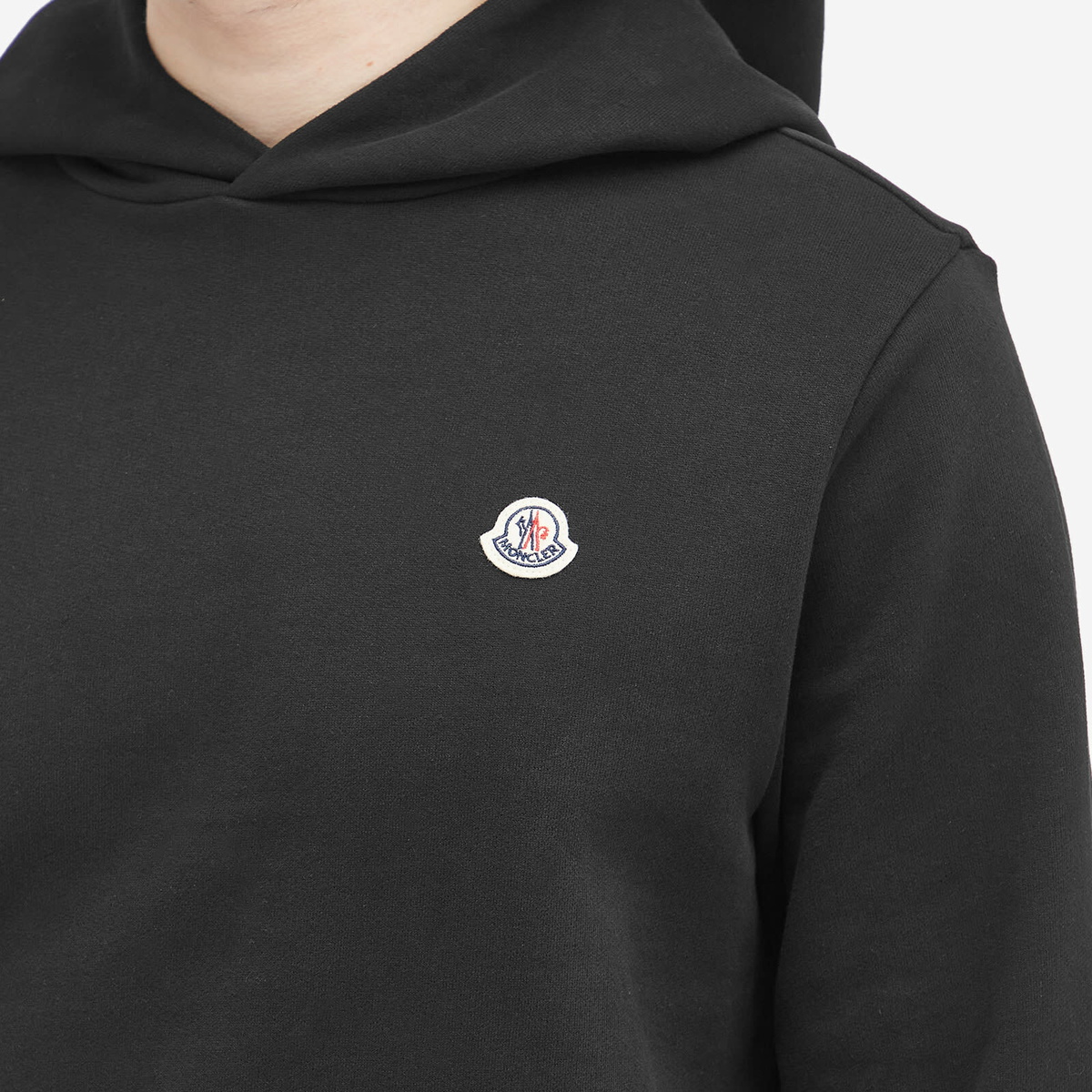 Moncler Men's Emerized Fleece Hoodie Sweater in Black Moncler