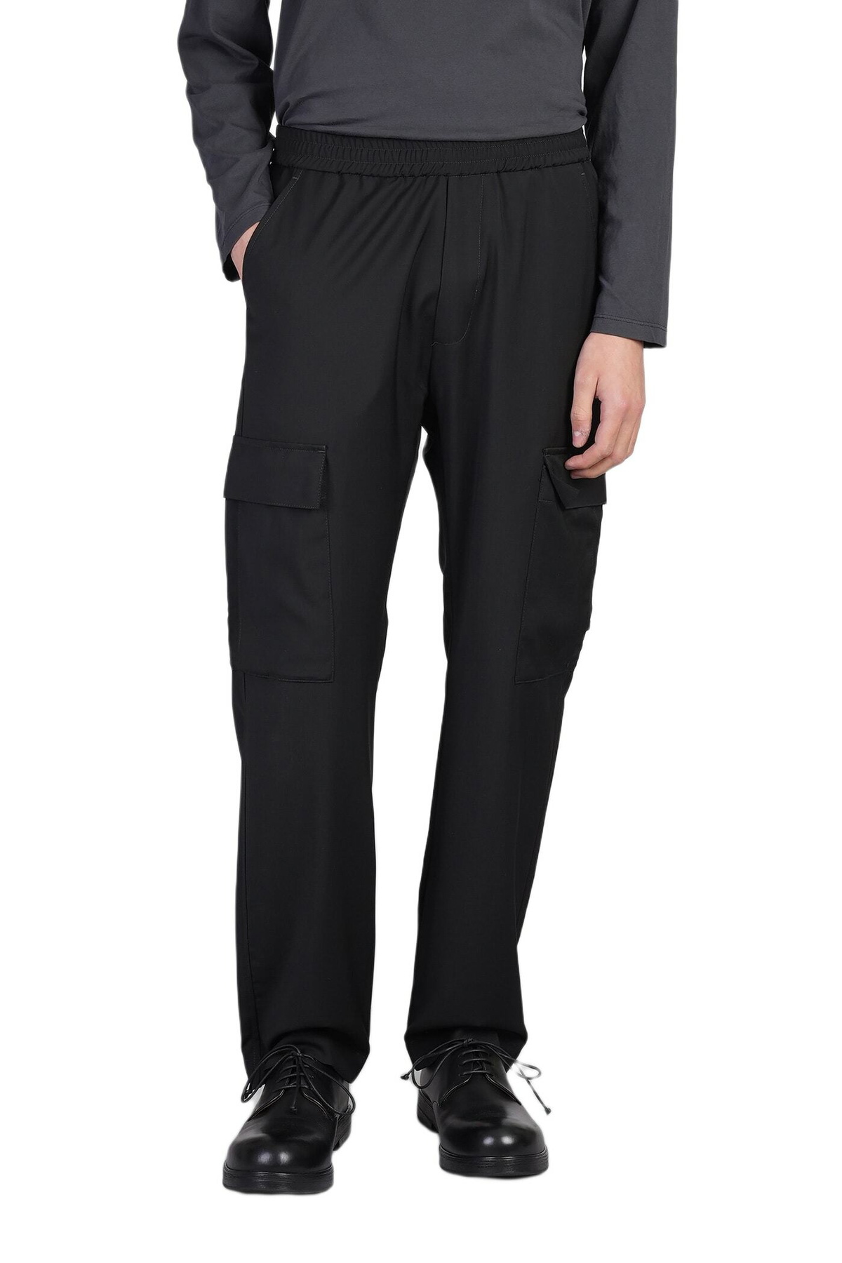 Barena Tagio Pants In Black Wool Barena