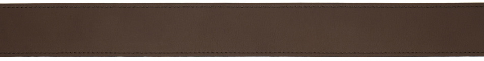Beaufille Brown Slant Belt Beaufille