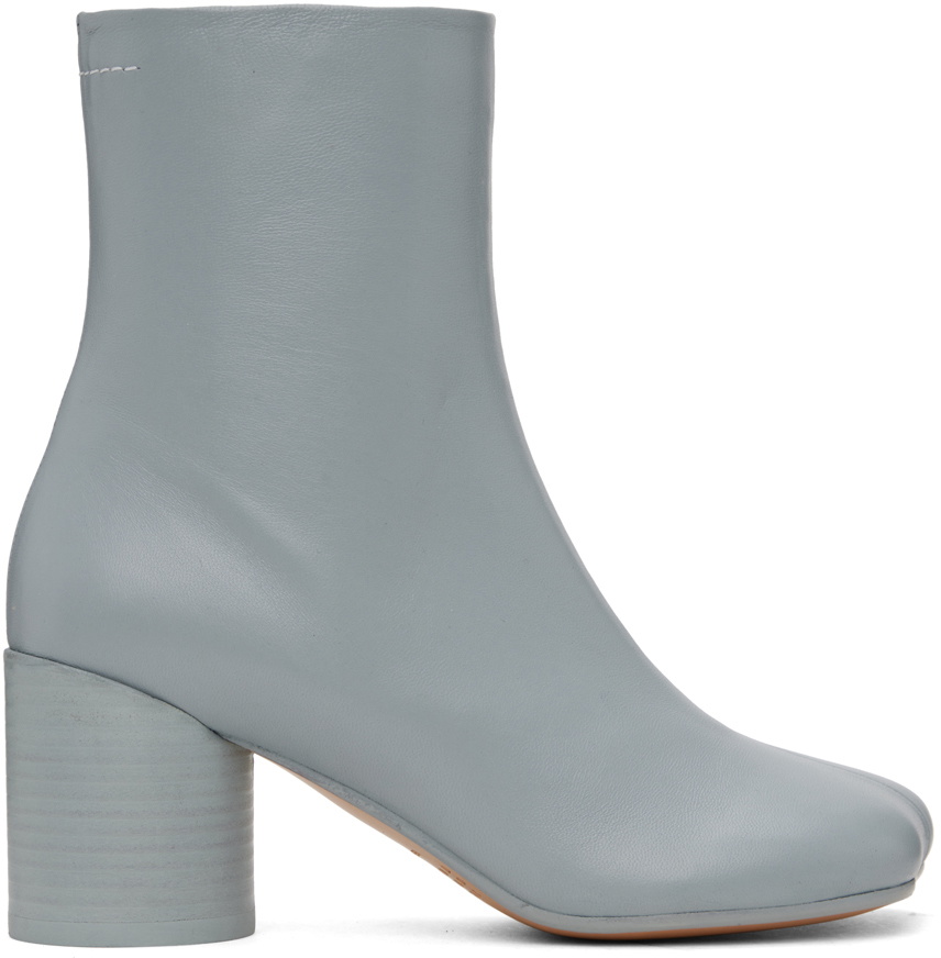 MM6 Maison Margiela Blue Anatomic Boots MM6 Maison Margiela