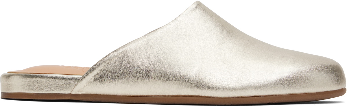 Ancient Greek Sandals Gold 'The Slipper' Mules Ancient Greek Sandals