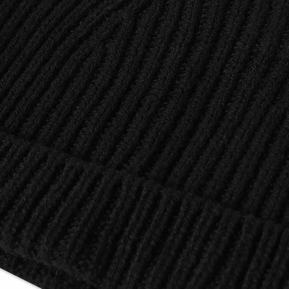 Rick Owens Men's Ribbed Beanie in Black Rick Owens