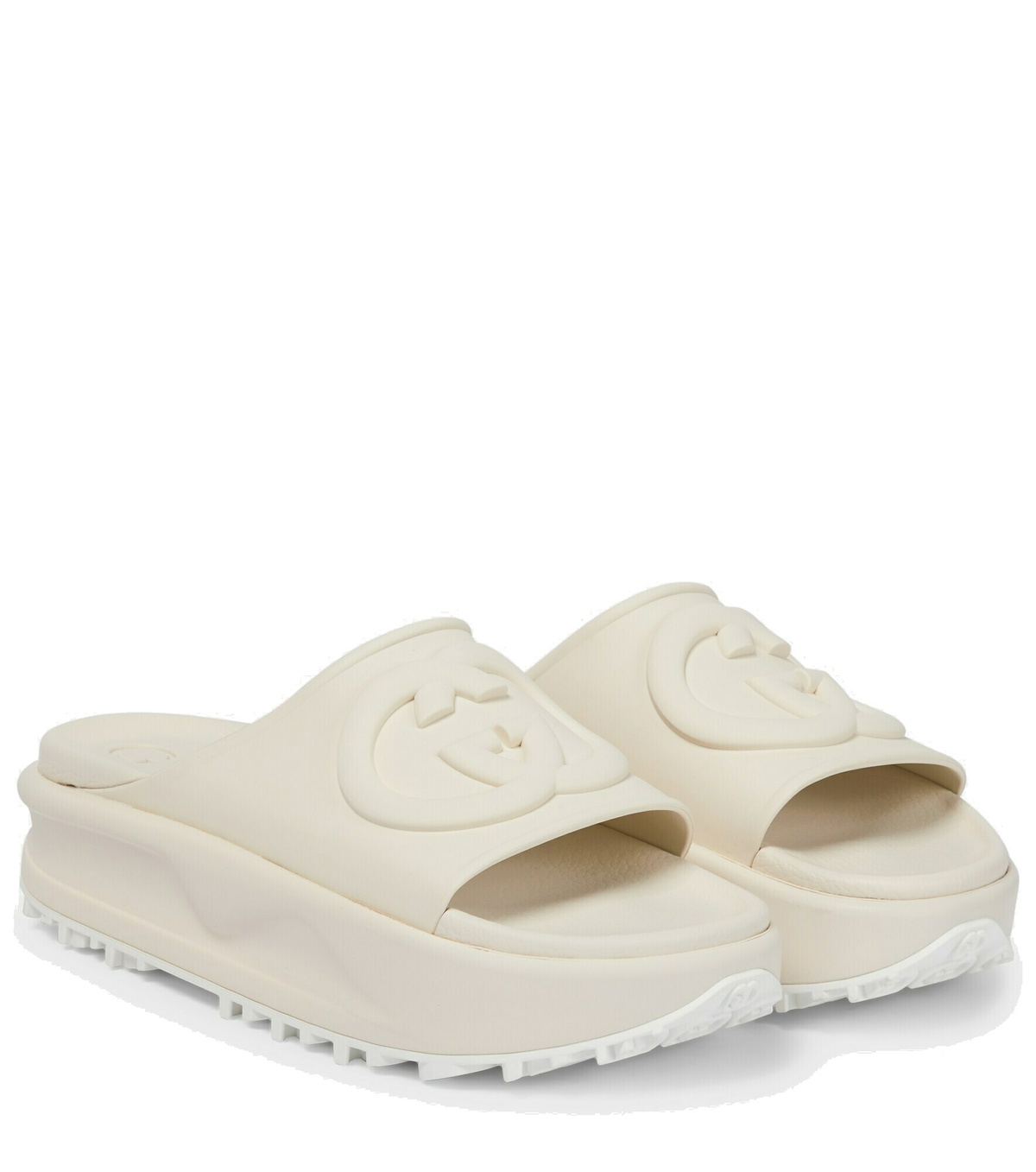 Gucci - Interlocking G platform slides Gucci