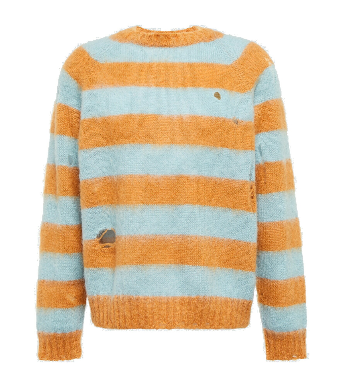 Undercover - Distressed mohair and wool-blend sweater Undercover