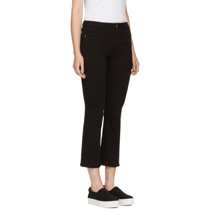 FRAME Black Le Crop Mini Boot Jeans Frame Denim