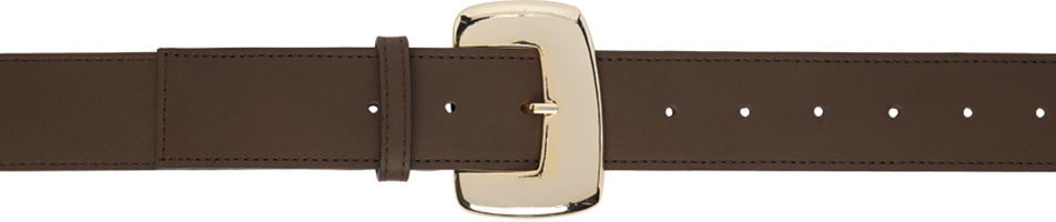 Beaufille Brown Slant Belt Beaufille