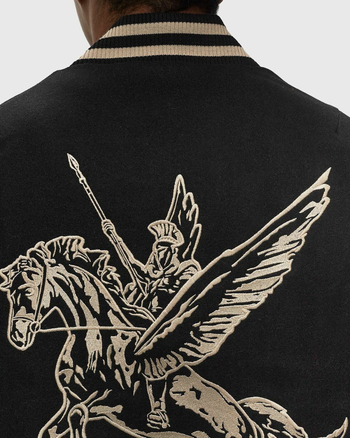 Represent Mascot Wool Varsity Jacket Black Bomber Jackets Represent