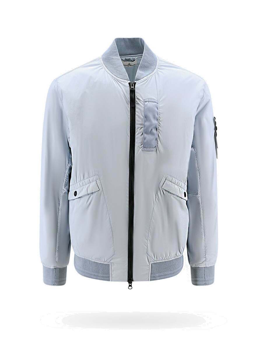 Stone Island Jacket Blue Mens Stone Island