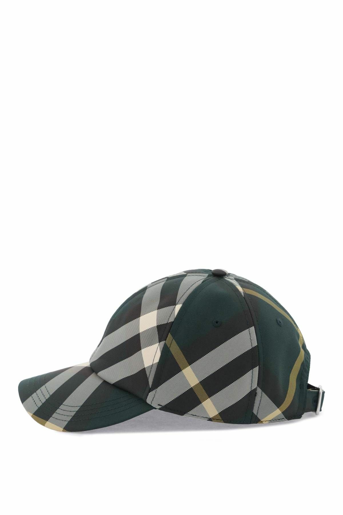 BURBERRY check baseball cap Green Burberry