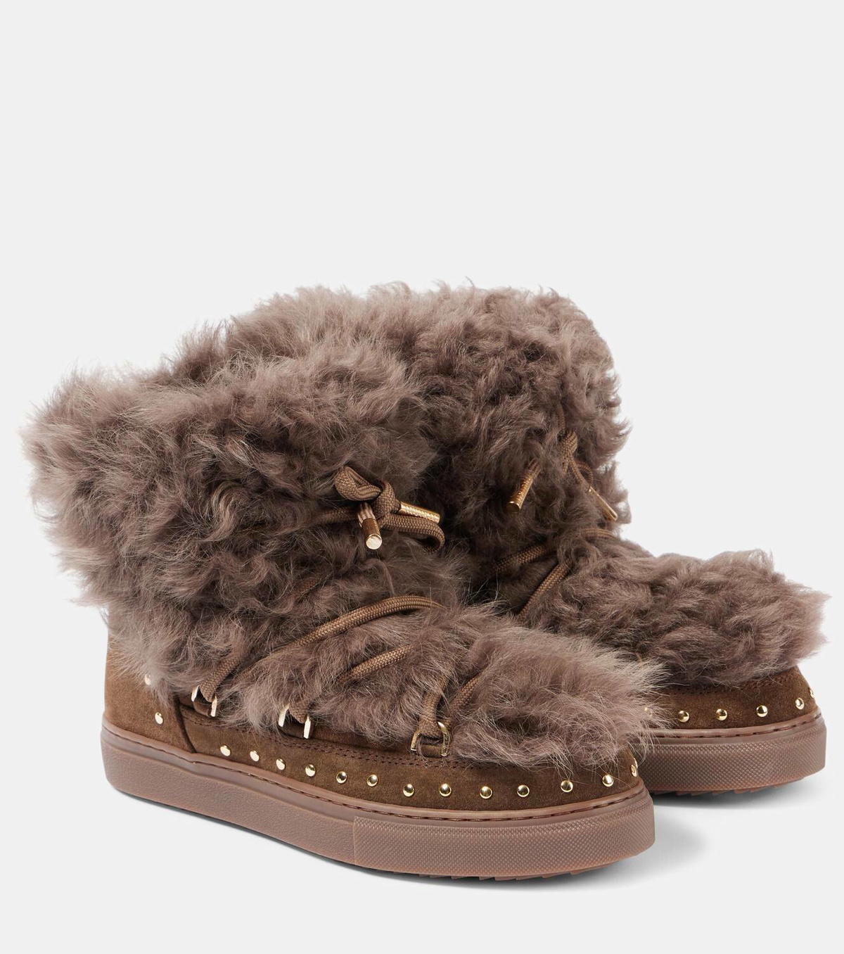 Inuikii Shearling and suede ankle boots Inuikii