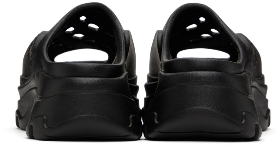 adidas by Stella McCartney Black Peep Toe Clogs adidas by Stella McCartney