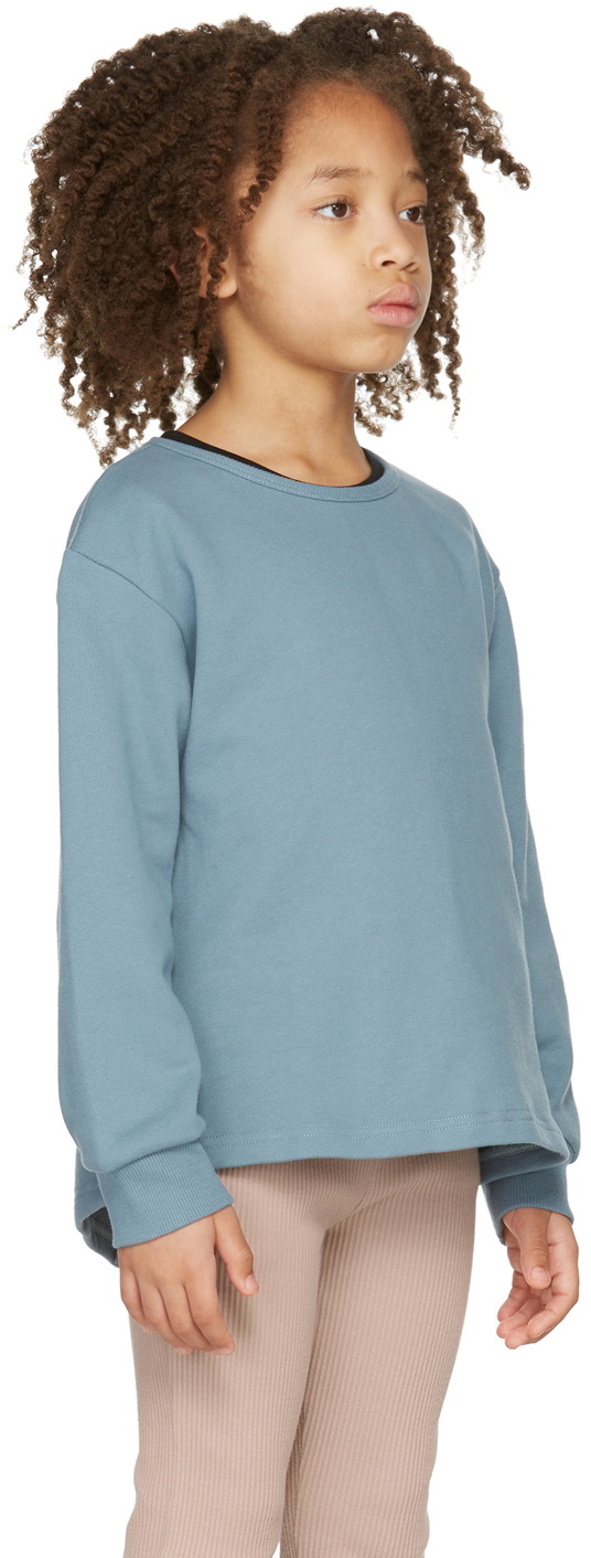 Kodomo BEAMS Kids Blue Back Slit Sweatshirt Kodomo BEAMS