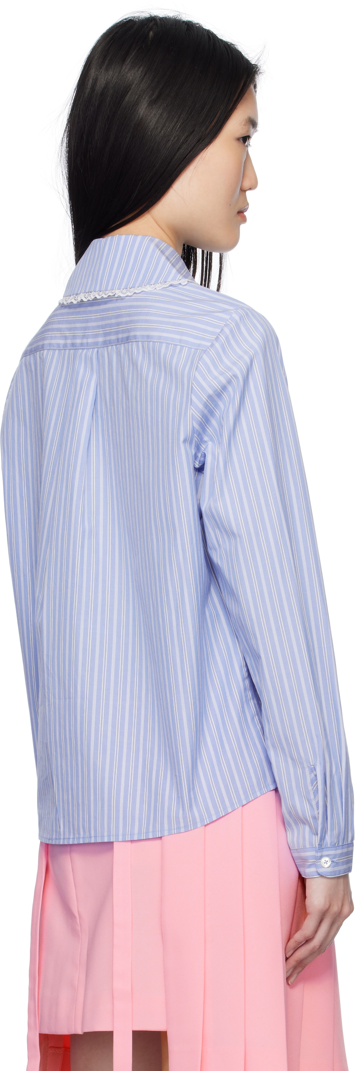 Sandy Liang Blue Cardiff Shirt Sandy Liang