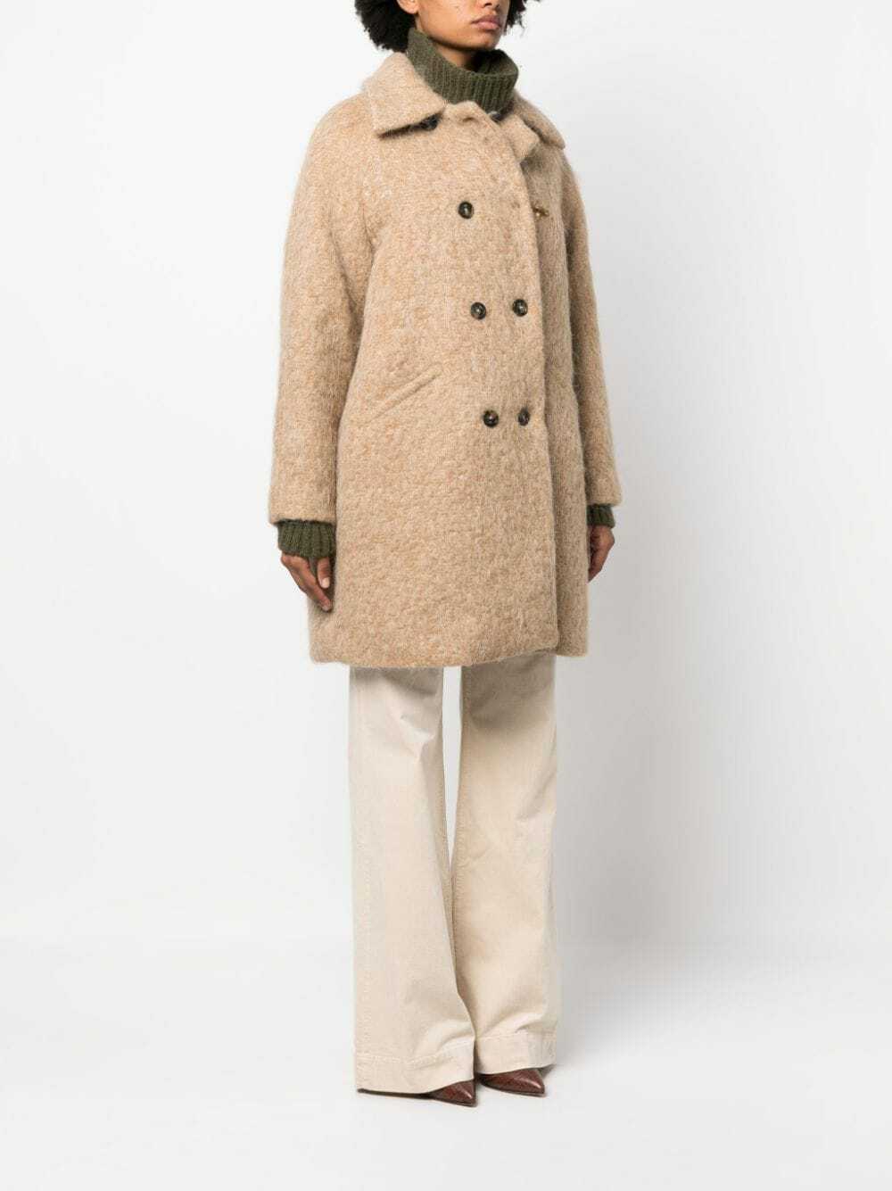 FAY - Double-breasted Wool Blend Coat Fay