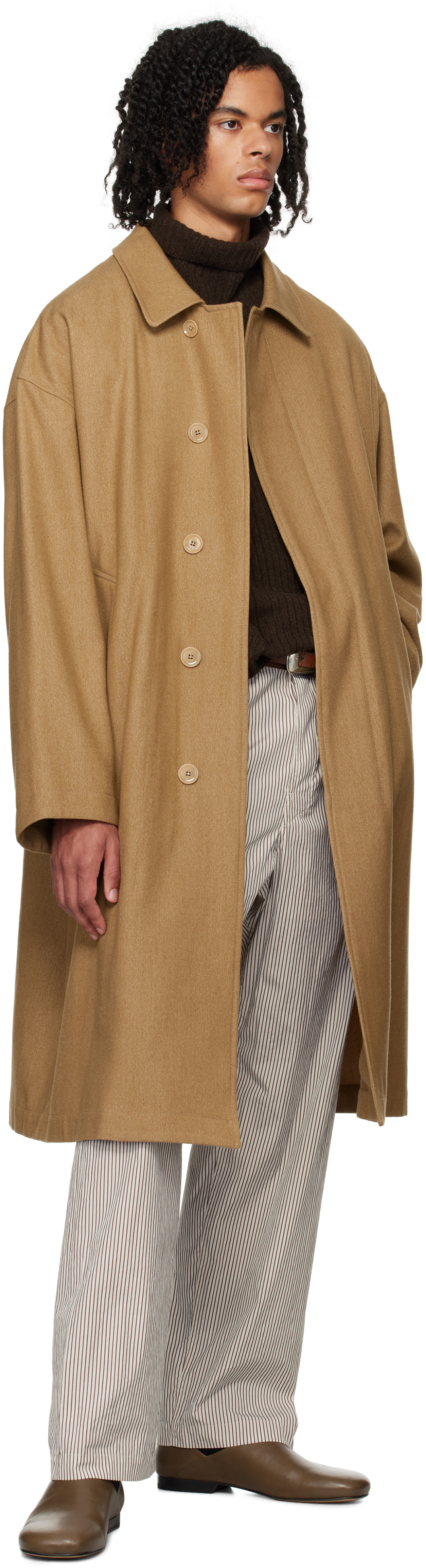 LEMAIRE Beige Boxy Coat Lemaire