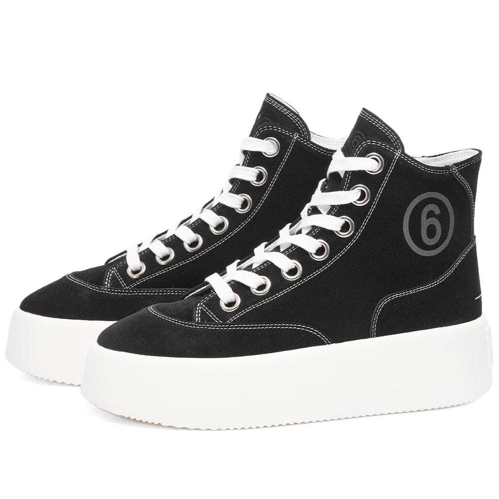 MM6 High Top Sneakers With Logo MM6 Maison Margiela