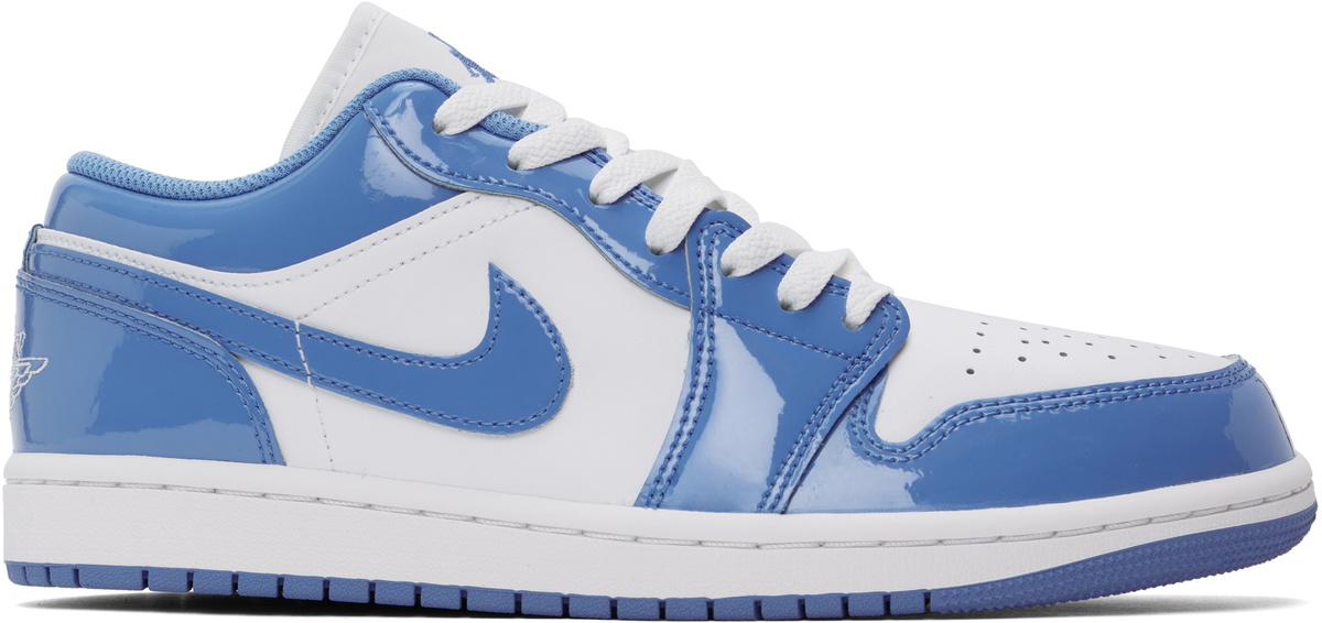 Nike Jordan White & Blue Air Jordan 1 Low SE Sneakers Nike Jordan Brand