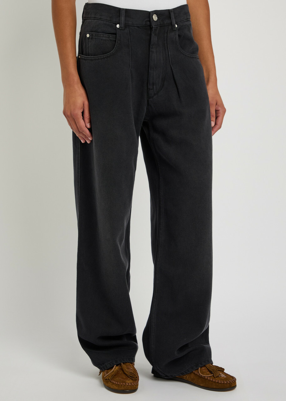 Isabel Marant Rodayna Wide-leg Jeans Black Isabel Marant