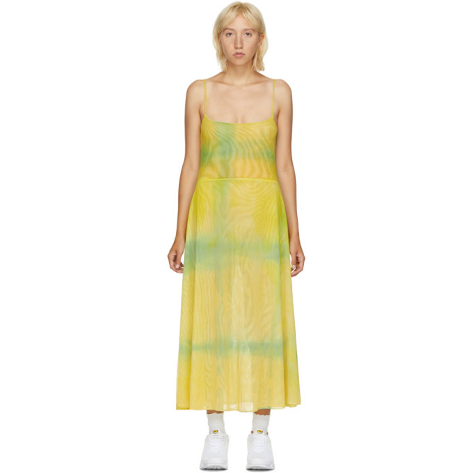 Collina Strada SSENSE Exclusive Green Hand-Dyed Market Dress Collina Strada