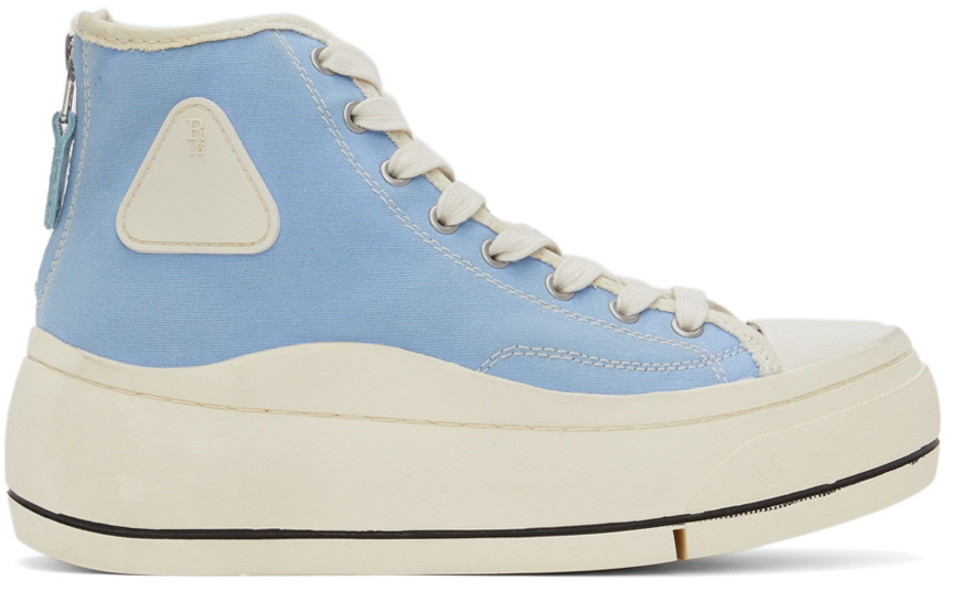 R13 Blue Kurt High-Top Sneakers R13