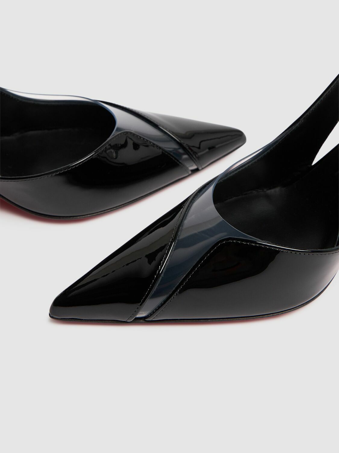 CHRISTIAN LOUBOUTIN 80mm Posticha Patent Leather & Pvc Pumps Christian ...