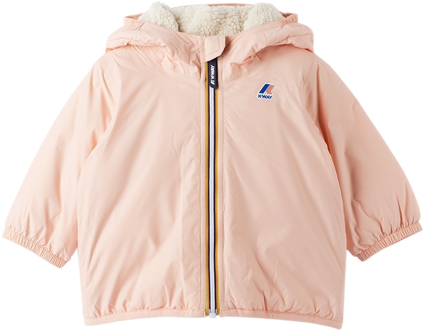 K-Way Baby Pink 3.0 Claudine Orsetto Jacket K-way
