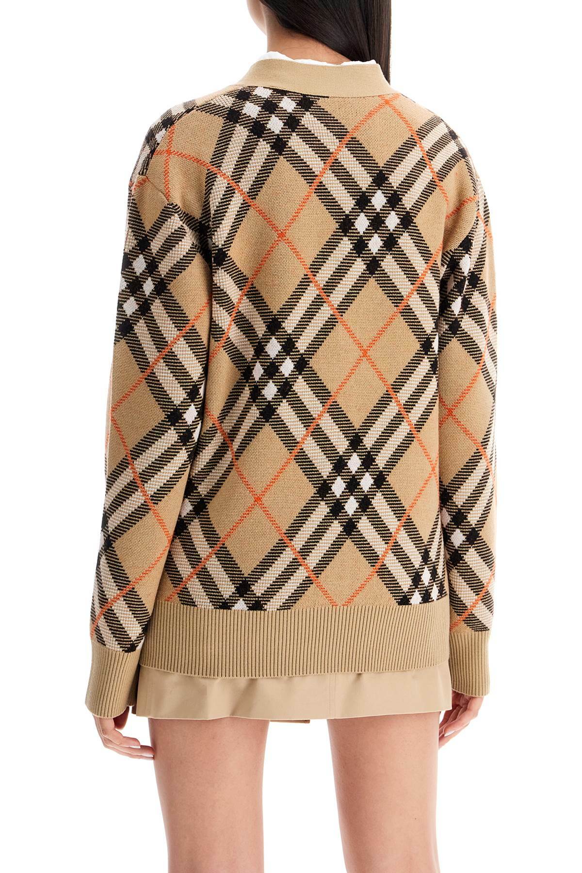 BURBERRY oversized checkered Beige Burberry