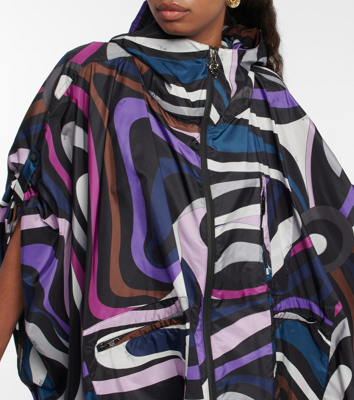 Pucci - Printed hooded raincoat Emilio Pucci