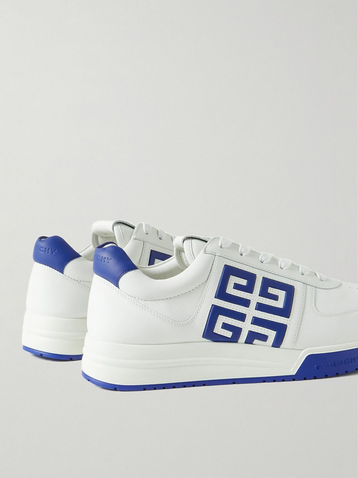 Givenchy - G4 Logo-Embossed Leather Sneakers - White Givenchy
