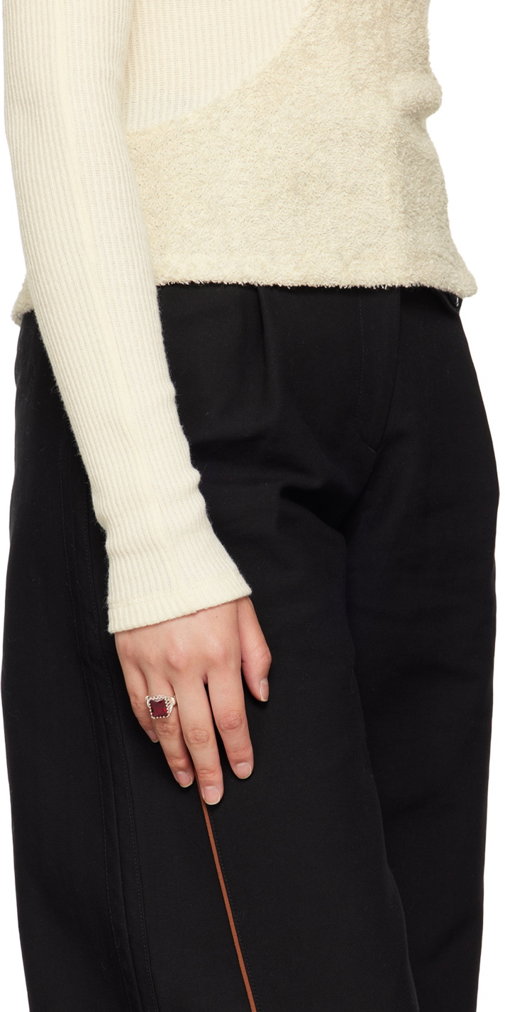 Bleue Burnham Silver Baguette-Cut Bound Willow Ring Bleue Burnham