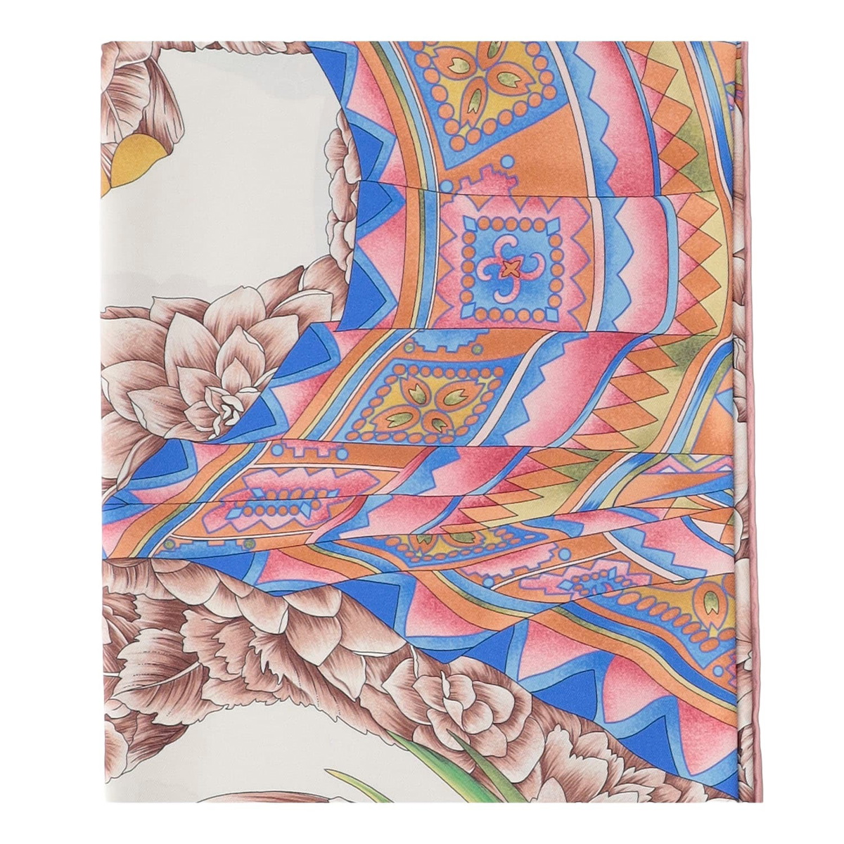 Ferragamo Silk Scarf With India Pattern Salvatore Ferragamo