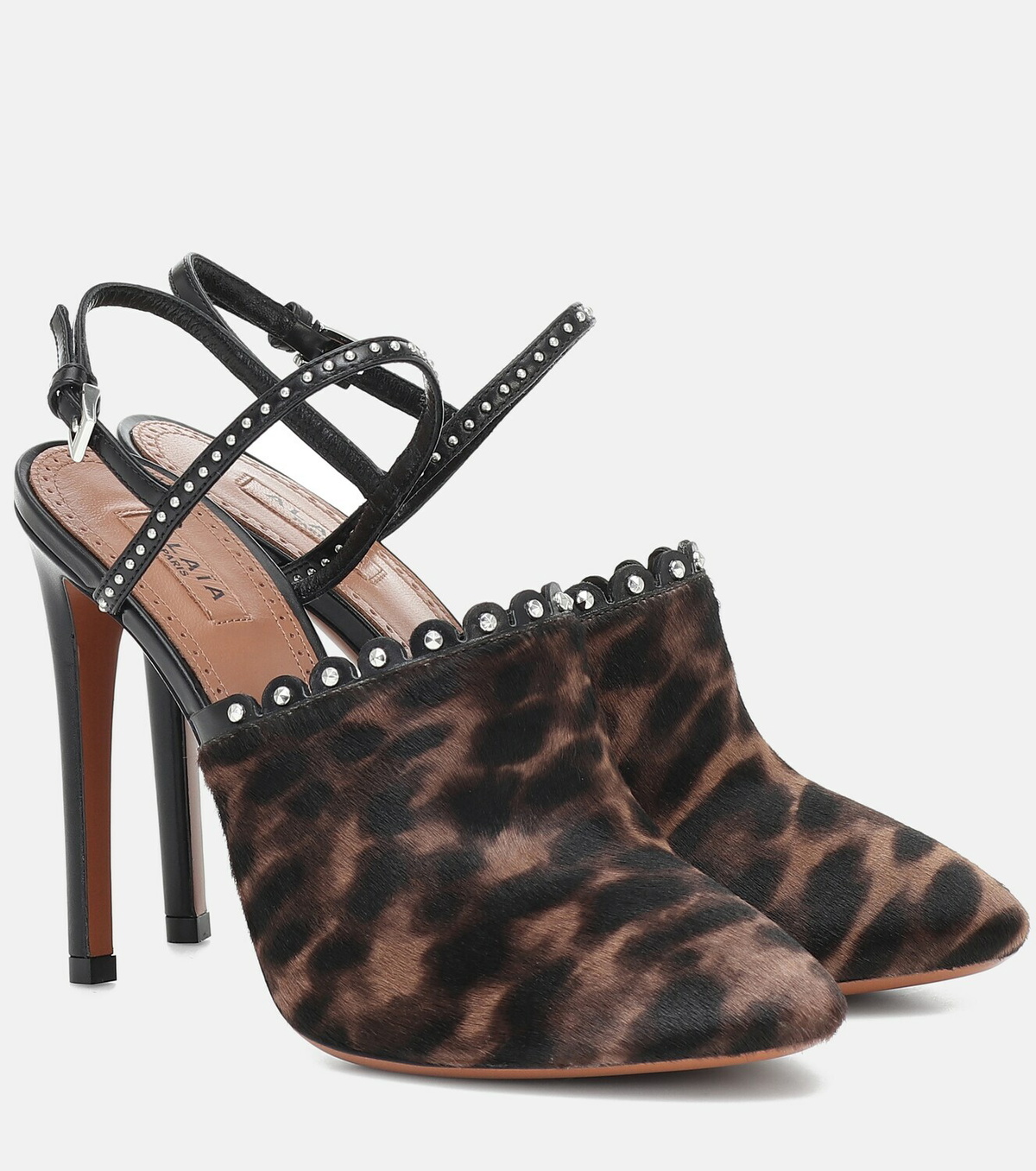 Alaïa Calf hair slingback pumps ALAÏA