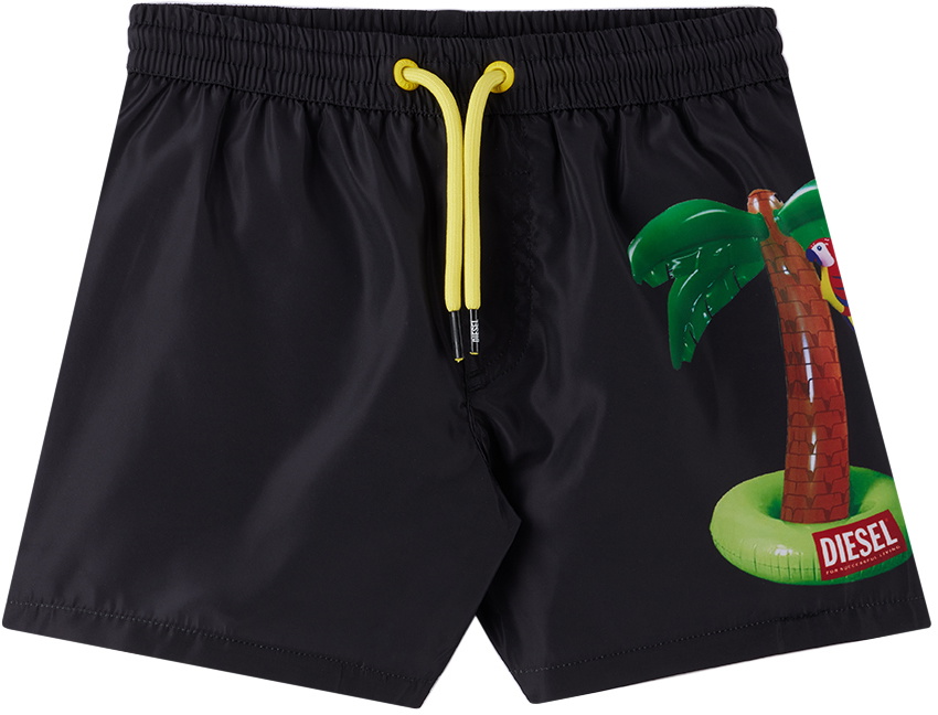 Diesel Kids Black Morvy Swim Shorts Diesel