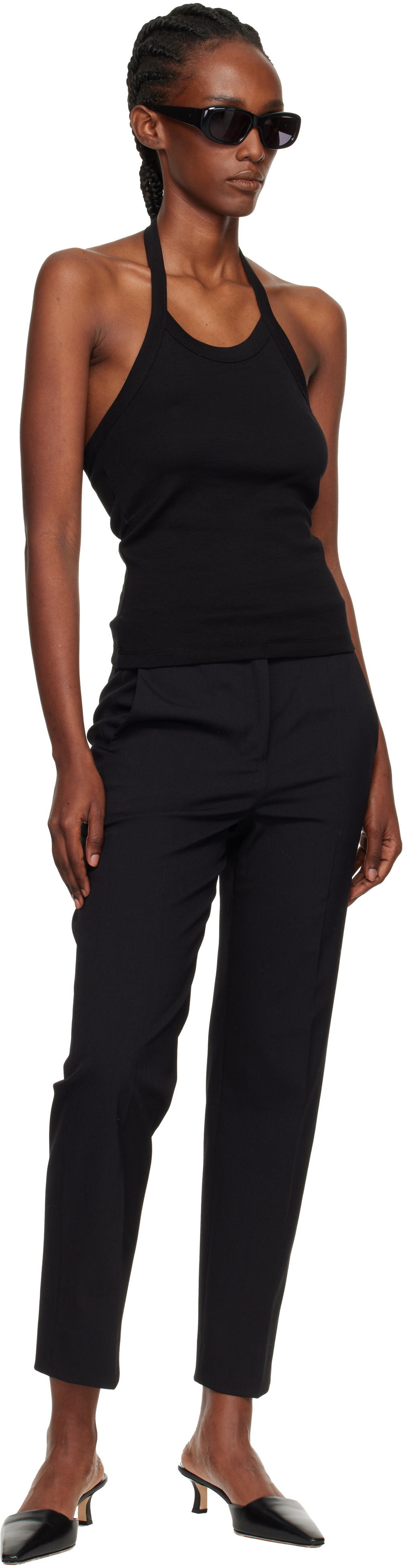 FLORE FLORE Black Angie Tank Top FLORE FLORE