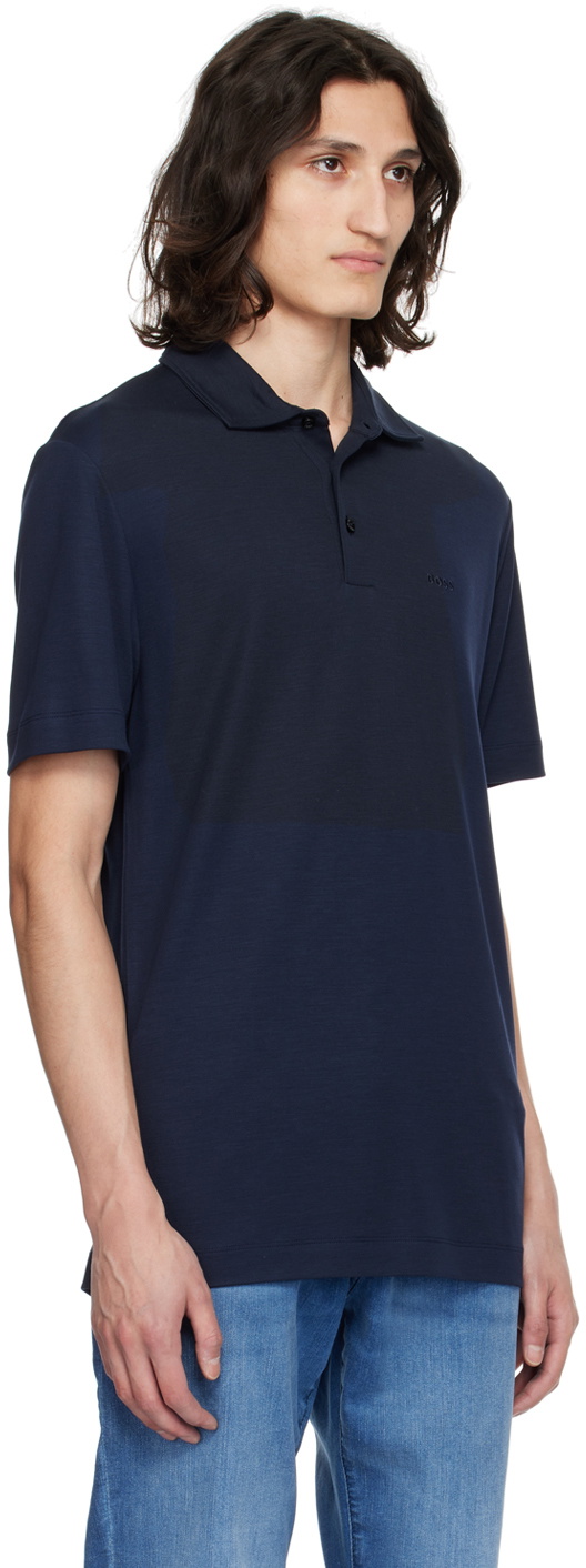 BOSS Blue Button Polo BOSS