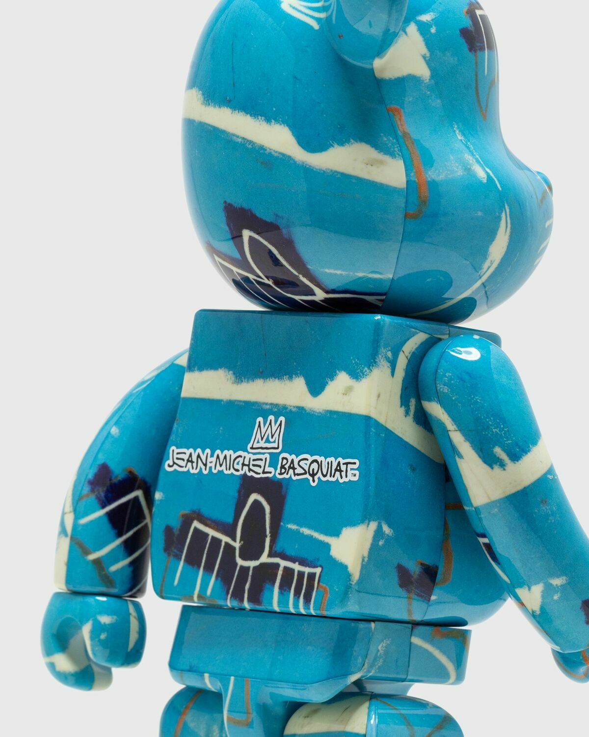 Medicom Bearbrick 1000% Jean Michel Basquiat #9 Blue Toys Medicom