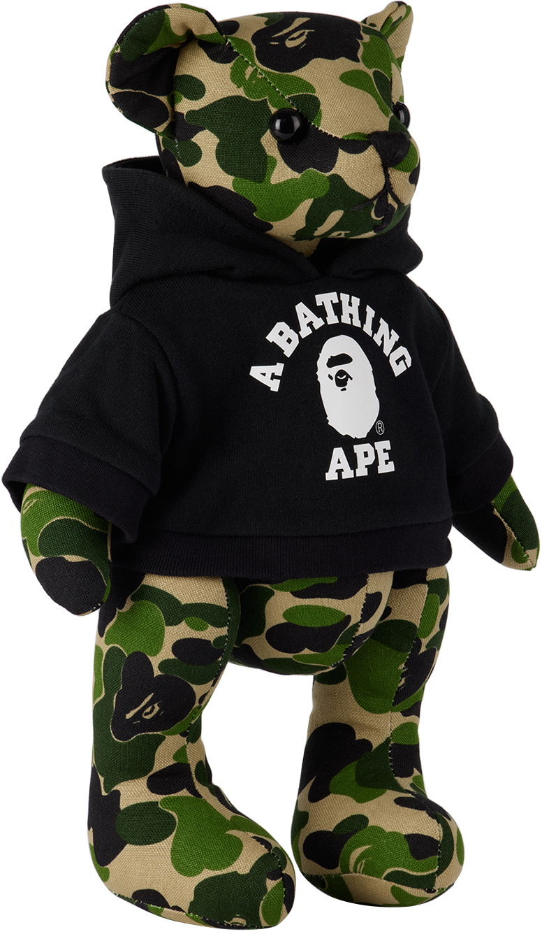 BAPE Khaki & Black ABC Camo Bear Plush Toy A Bathing Ape