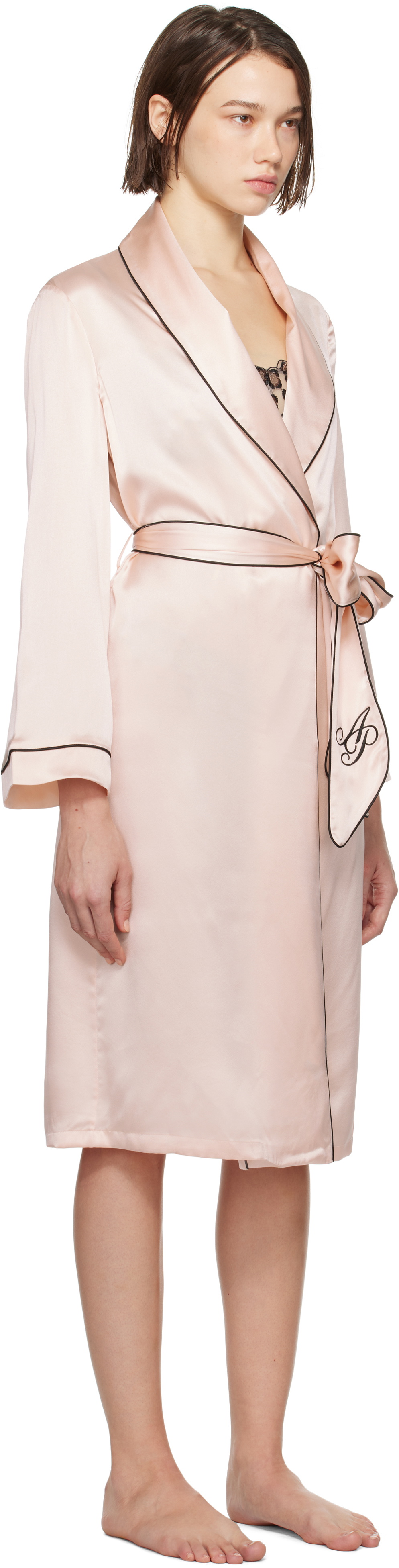 Agent Provocateur Pink & Black Classic PJ Robe Agent Provocateur