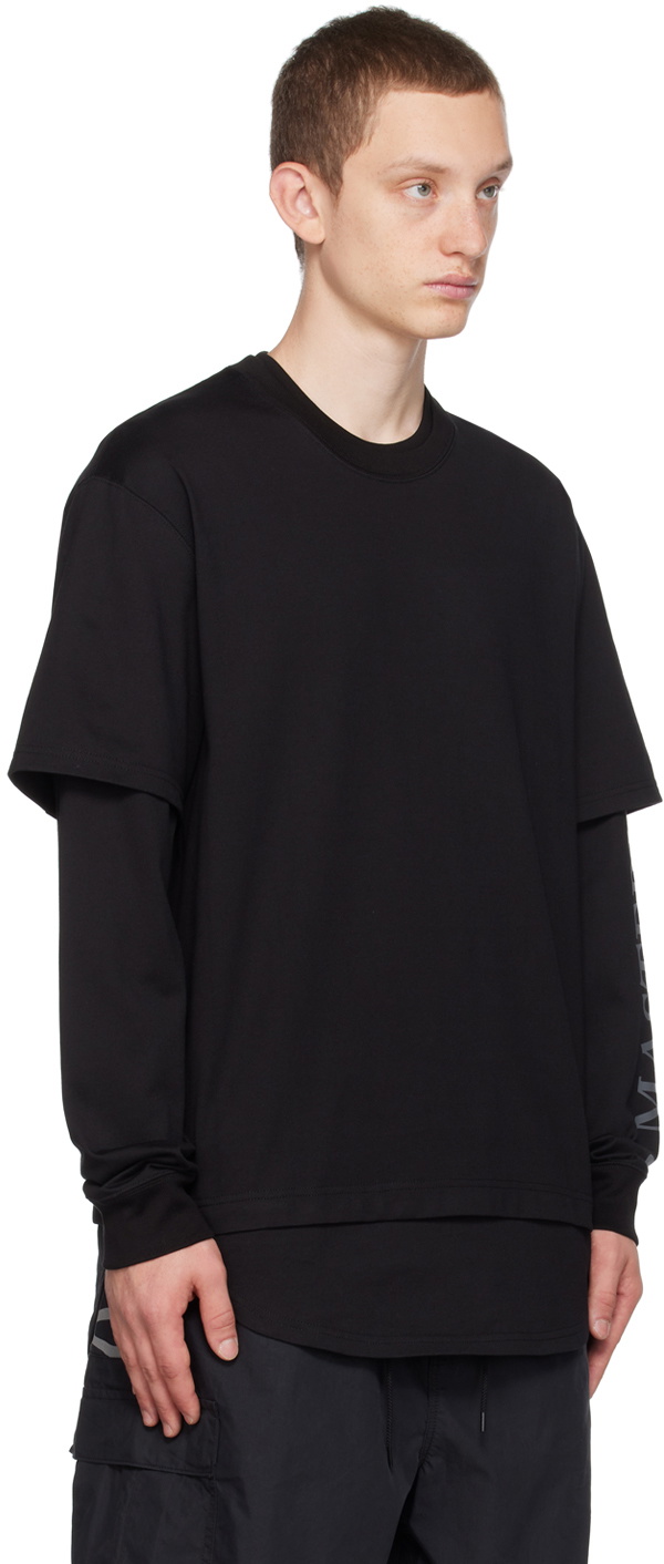mastermind WORLD Black Layered Long Sleeve T-Shirt MASTERMIND WORLD
