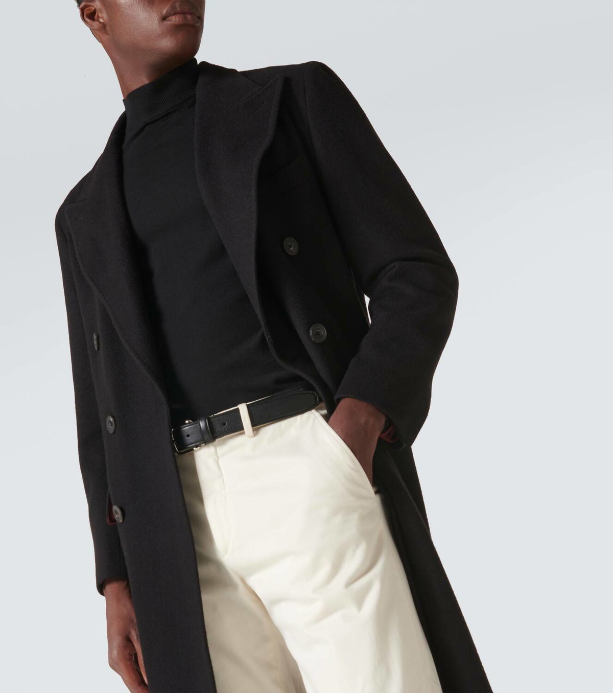 Rubinacci Double-breasted cashmere overcoat Rubinacci