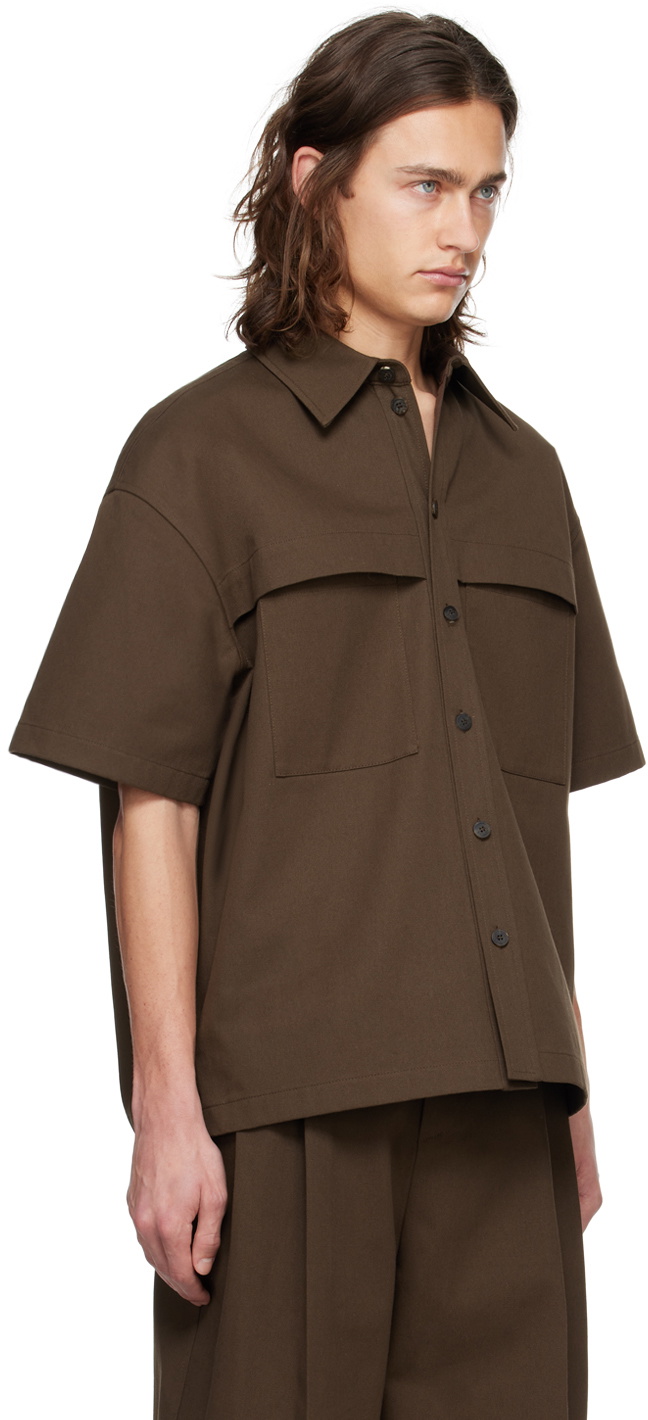 LE17SEPTEMBRE Brown Layered Shirt LE17SEPTEMBRE