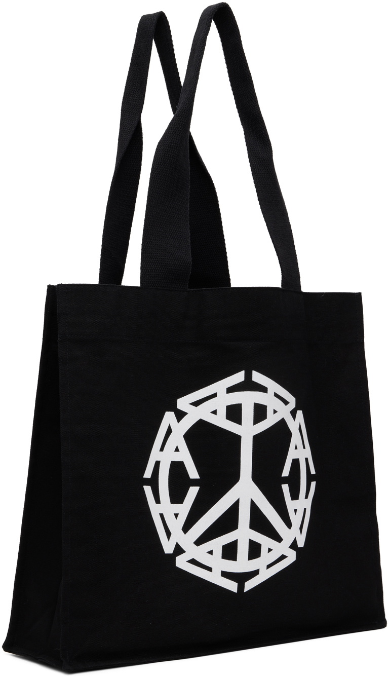 1017 ALYX 9SM Black Peace Sign Tote 1017 ALYX 9SM