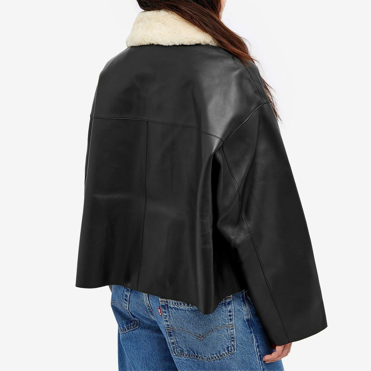 Meotine Women's Holly Leather Jacket in Black Meotine