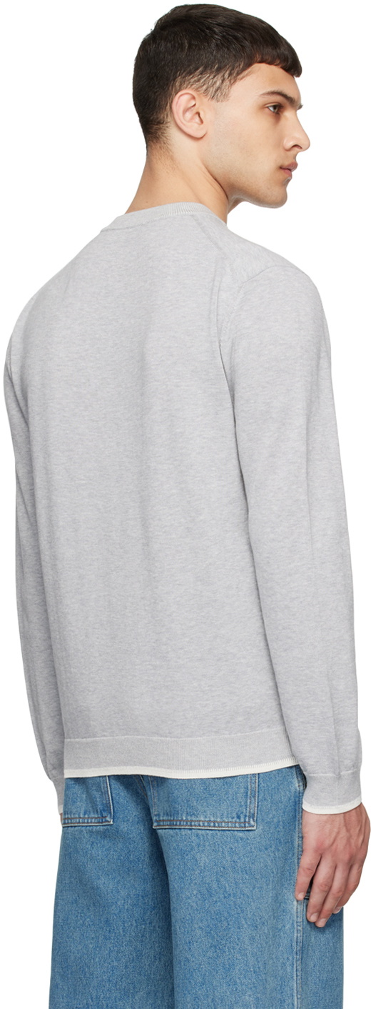 Maison Kitsuné Gray Bold Fox Head Sweater Maison Kitsune