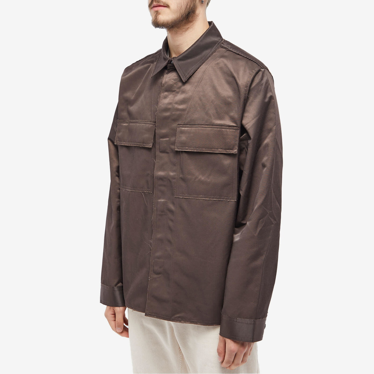 Wood Wood Men's Fabian Shirt in Crocodile Green Wood Wood